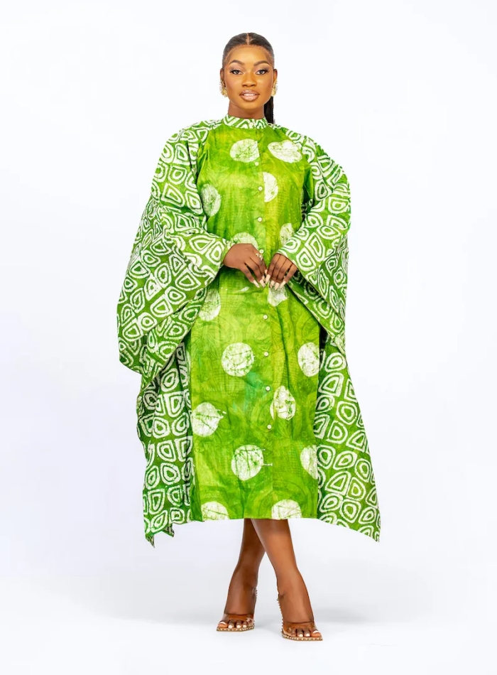 ALABA ADIRE/BATIK DRESS - African Print Adire, Adire Batik Dress ...