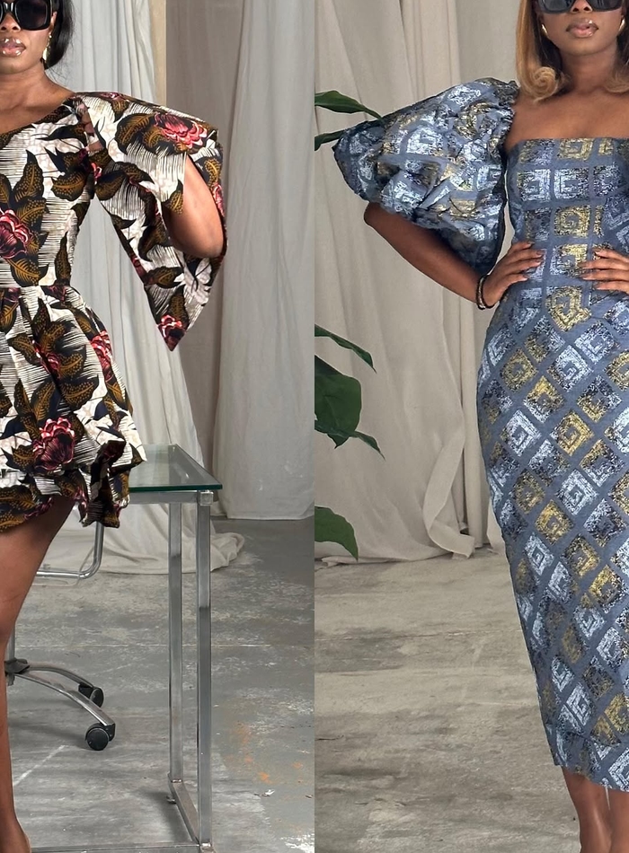 Vibrant Sekai Mini Dress / African Print, Party Dress, Ankara Fashion