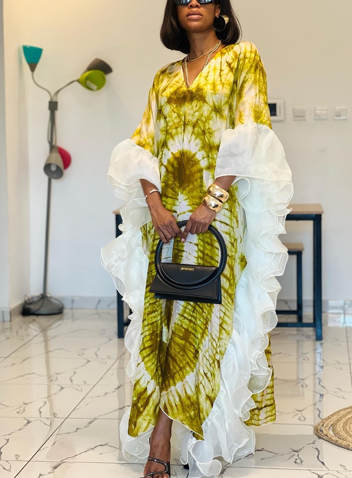 Classy Anna Adire Dress - African Kaftan Dress, Bubu Dress For Women ...