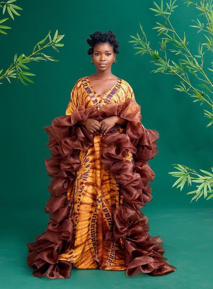 Classy Anna Adire Dress - African Kaftan Dress, Bubu Dress For Women ...